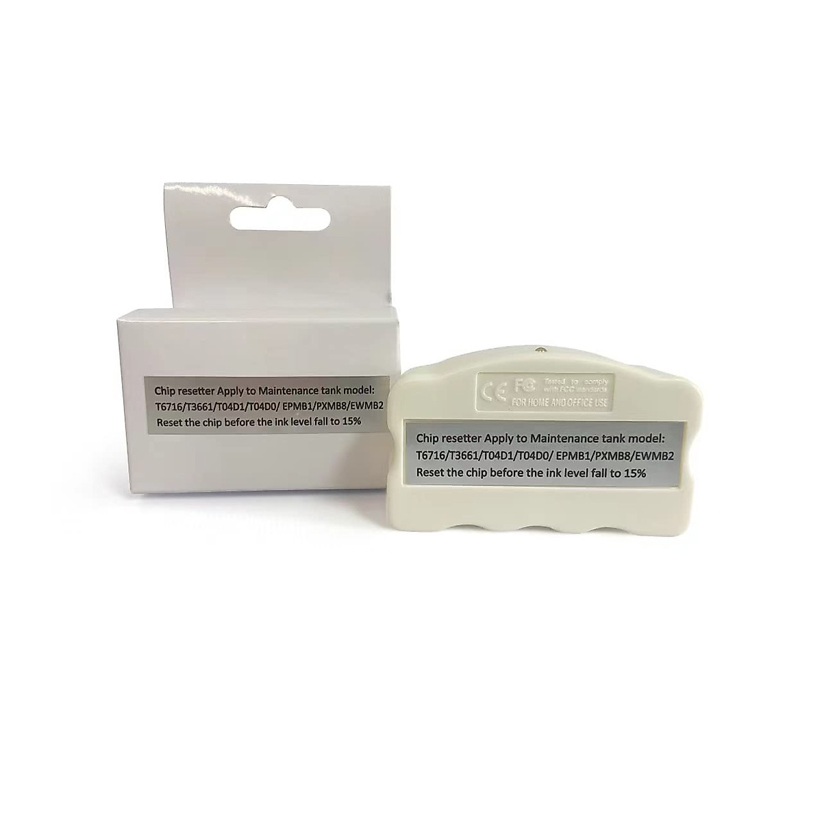 Goprint T3661 Maintenance Ink Tank Chip Resetter Waste Box for XP-15000 XP-6000 XP-6100 XP-6001 XP-6005 XP-8500 XP-8600 XP-970 XP-15050, white