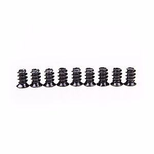 Tap Bolts 50Pcs M5*8/10/12 KB Computer PC Case Cooling Fan Mount Screw Heat Dissipation Fans Screws Fixer Screws (Color : Black, Size : M5x8 (50Pcs))