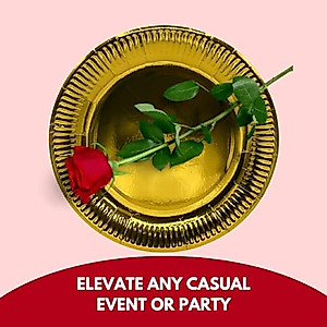 Disposable Eco-Friendly Party 9" Paper Plates Assorted Colors 20ct (White)