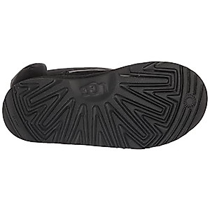 UGG Girls K Bailey Bow Maxi Fashion Boot, Black, 7 Toddler