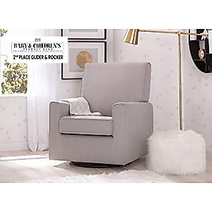 Delta Children Ava Nursery Glider Swivel Rocker Chair, Dove Grey