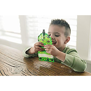 Simple Modern Reusable Baby Food Pouches for Toddlers | BPA Free Plastic, Food Safe, Freezer Safe | Refillable for Applesauce Yogurt & Puree Squeeze Pouch | 10 pack | 5oz | Assorted