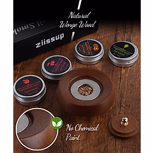 Cocktail Smoker Kit,Ziissup Old Fashioned Cocktail Kit With 4 Flavors of Wood Chips,Whiskey Smoker Kit,Bourbon Smoker kit is Idea Gift For Your Father, Friends & Lover