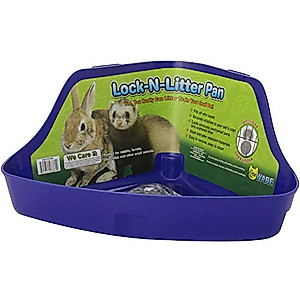Ware Manufacturing (2 Pack) Plastic Lock-N-Litter Pan for Small Pets - Size Regular