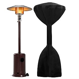 INMUA Standup Patio Heater Cover, Heavy Duty 600D Oxford Fabric Waterproof Heater Cover for Outdoor Heater, Anti-UV, Windproof (34"x19"x95")