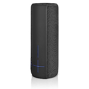 UE MEGABOOM Charcoal Black Wireless Bluetooth Speaker (Charcoal Black, Renewed)