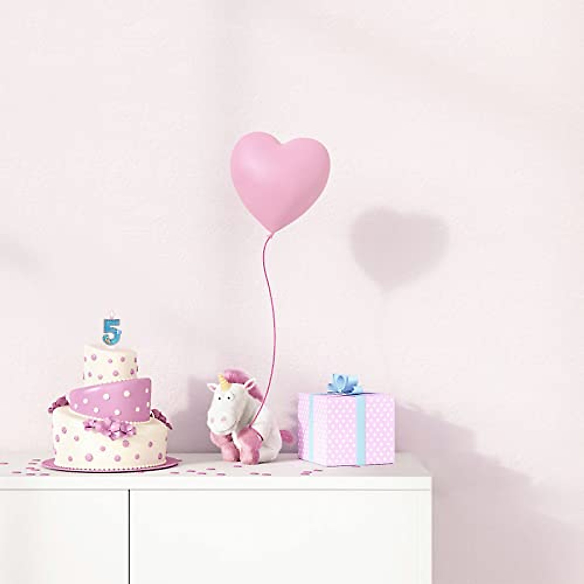 NKADKNS Birthday Candles, Number Candles (0-9) That Can Be Used in Combination. with Decorations Like Sea Shells, Conch, Pearls and More, Supplies for Anniversaries and Other Celebrations (5)