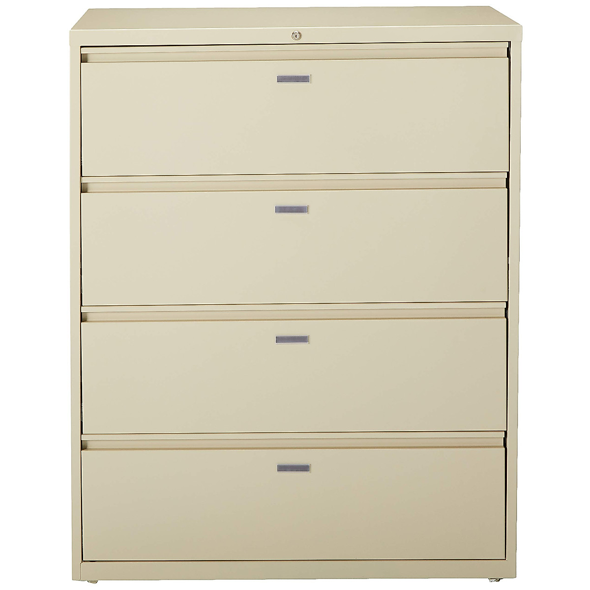 Lorell 4-Drawer Lateral File, 42 by 18-5/8 by 52-1/2-Inch, Putty