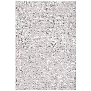 SAFAVIEH Webster Collection 4' x 6' Grey/Beige WBS310G Distressed Premium Viscose Area Rug