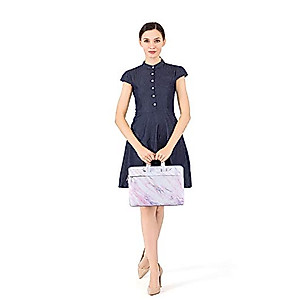 MOSISO Laptop Shoulder Bag Compatible with MacBook Pro 16 inch 2023-2019 M2 A2780 M1 A2485 Pro/Max A2141/Pro 15 A1398,15-15.6 inch Notebook, Canvas Cross Grain Marble Carrying Briefcase Sleeve