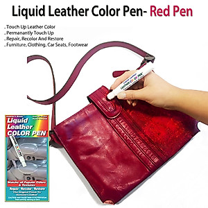 Liquid Leather Color Pen- Red Pen