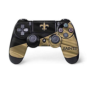 Skinit Decal Gaming skin compatible with PS4 Controller - Officially Licensed NFL New Orleans Saints Design