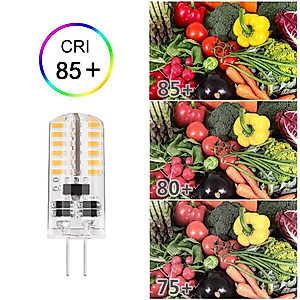 DiCUNO G4 3W LED Warm White Light Lamps AC/DC 12V Non-dimmable Equivalent to 20W~25W T3 Halogen Track Bulb Replacement LED Bulbs 10 Pack