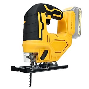 Cordless Jig Saw for DeWalt 20V Battery, 0°-45° Bevel Cuts, Brushless Jigsaw Tool, 3-Position Orbital for Wood/Metal/PVC Cutting