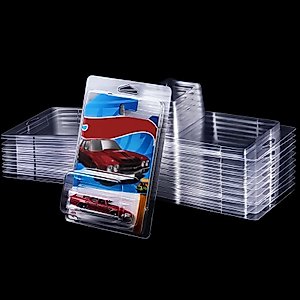 Tatuo 12 Pieces Protector Case Compatible with Hot Wheels Protector Packs for Display Storage, 6.5" x 4.25"
