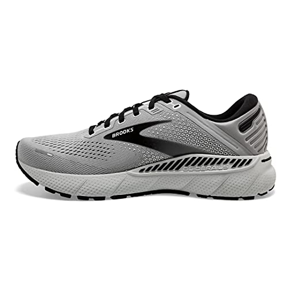 Brooks Men's Adrenaline GTS 22 Supportive Running Shoe - Alloy/Grey/Black - 11 Wide