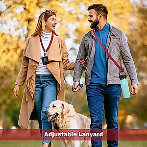 Desing Wish Dual-use Adjustable Lanyard for Original Long Crossbody Lanyard or End-to-end Connection Lanyard, Anti-lost Cross Body Strap Cotton Neck Strap Holder for Keys Wallet Camera (Red)