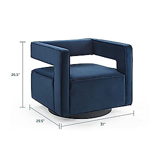 Modway Booth armchairs, Midnight Blue 31 x 29.5 x 26.5