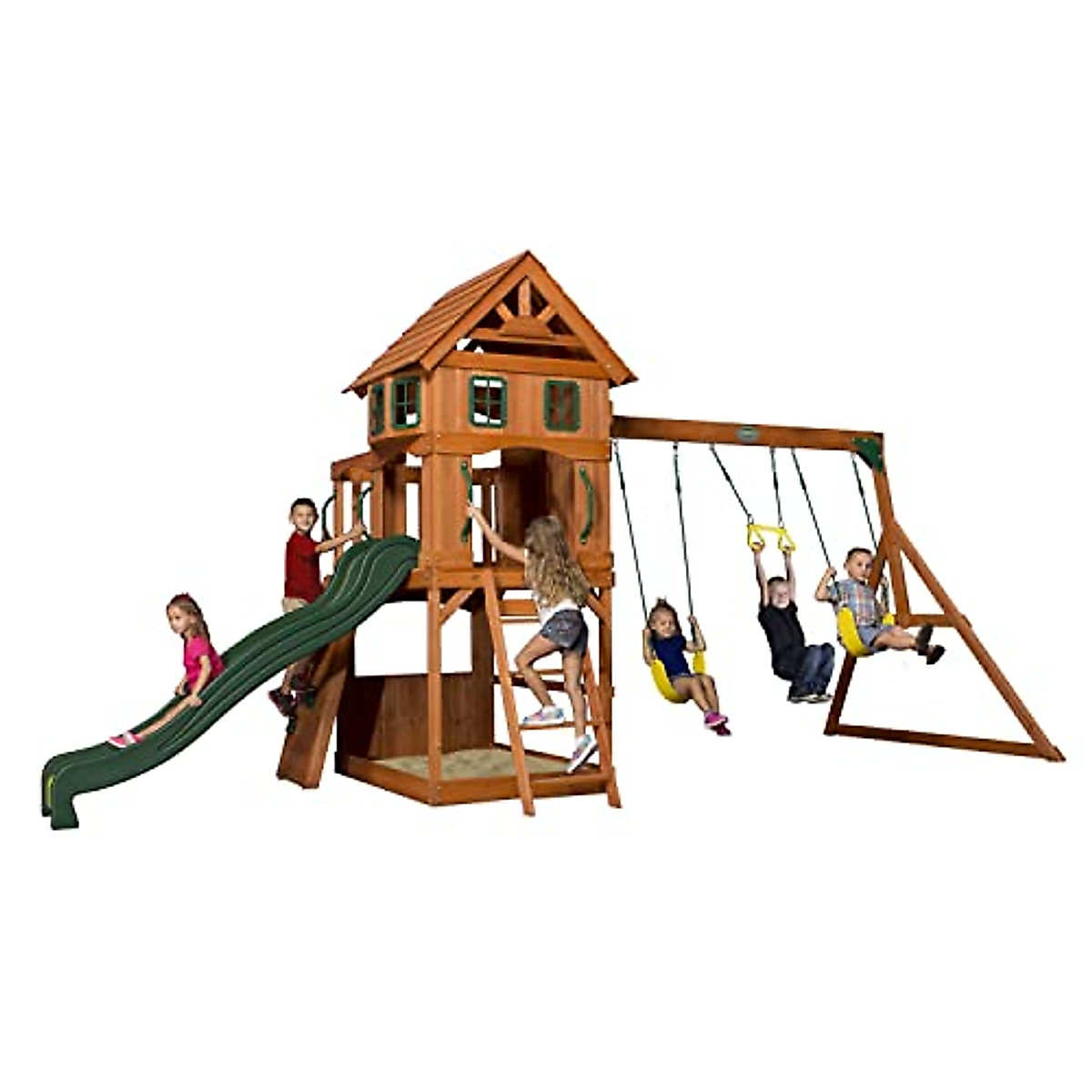 Backyard Discovery Atlantis All Cedar Wooden Swing Set