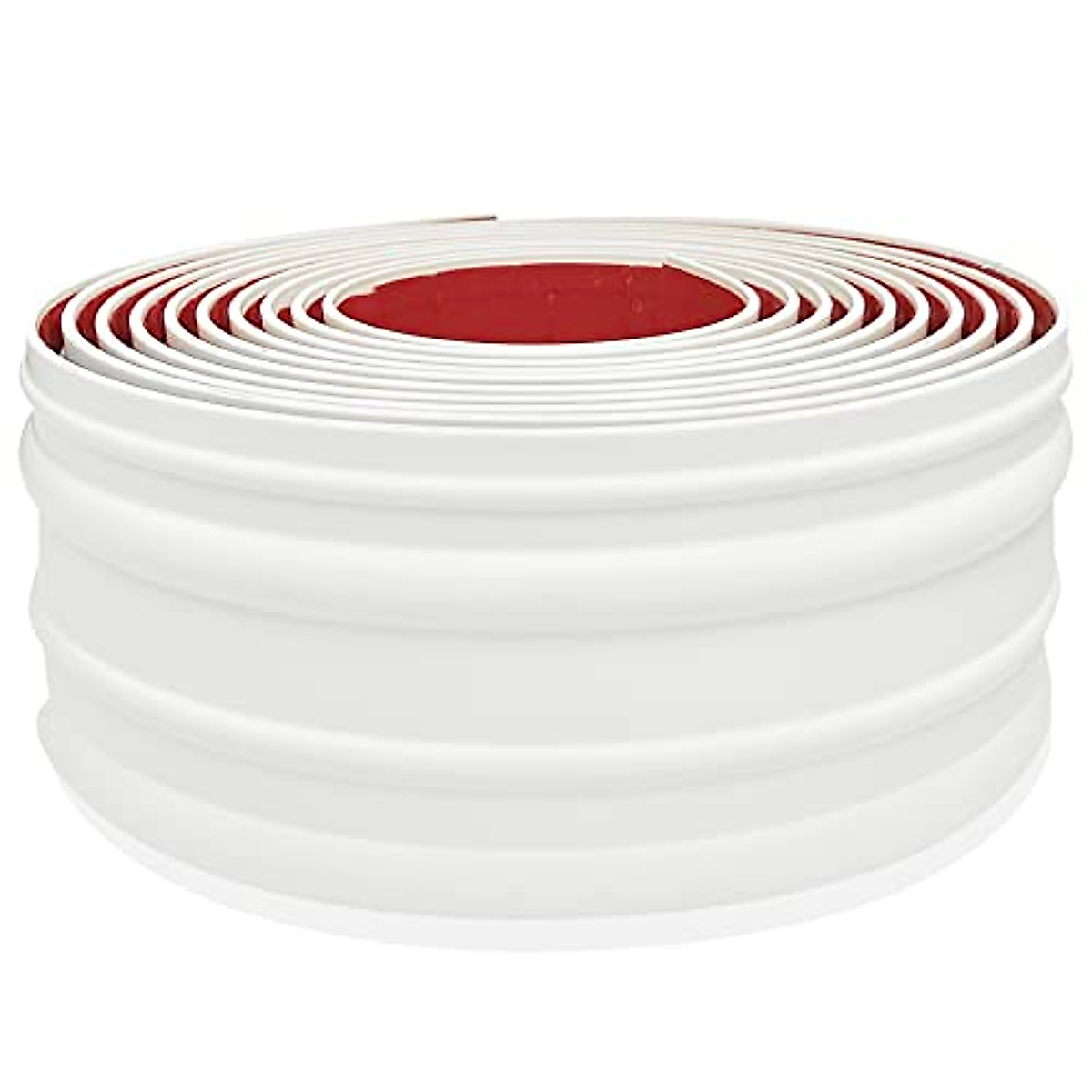 PRO FLEX White Vinyl Wall Base Decor, 6 Inch X 40 Ft Trim With Super Strong Peel and Stick Adhesive Back - Flexible Self Stick Vinyl Floor Base - Easy Install