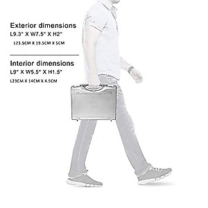 AOOCY Small Hard Carrying Case with Pluck Foam Interior for iPhone, GoPro, Camera, and More- Outer Size 9.3 x 7.5 x 2 Inches, Black