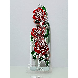 Stained-Glass Style Bookmark [SD] ( Rose )