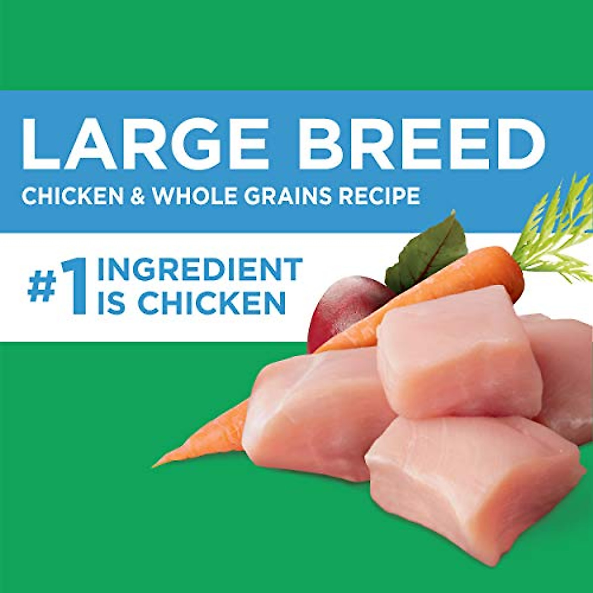 IAMS Adult High Protein Large Breed Dry Dog Food with Real Chicken, 30 lb. Bag