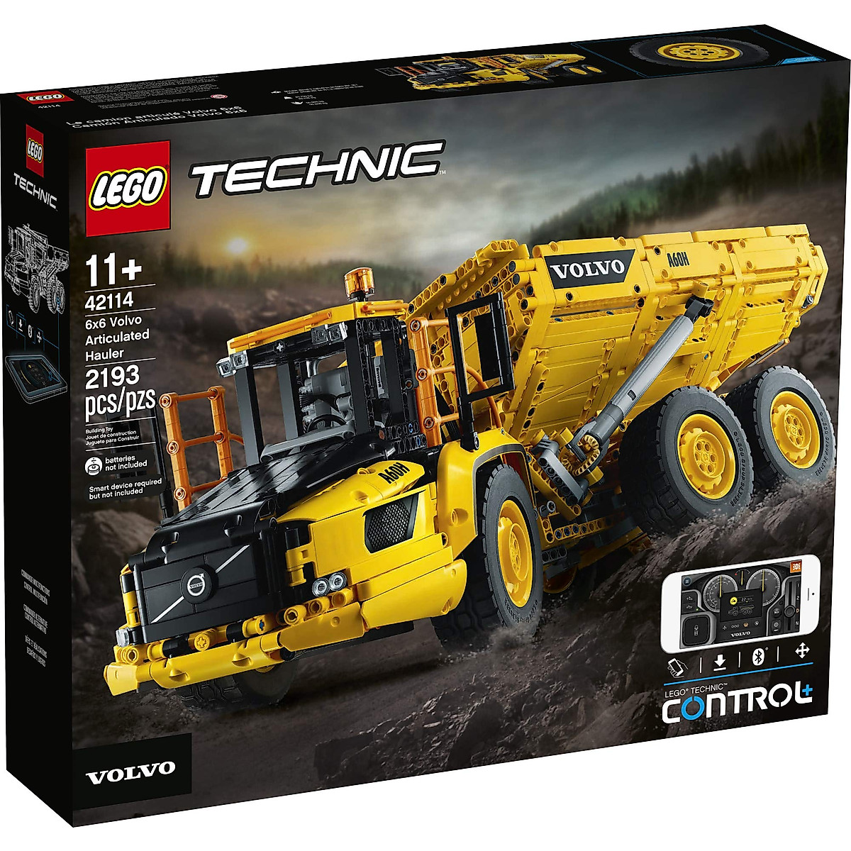 LEGO Technic 6x6 Volvo Articulated Hauler (42114) Building Kit, Volvo Truck Toy Model for Kids Who Love Construction Vehicle Playsets (2,193 Pieces)