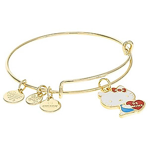 Alex and Ani Hello Kitty Be Mine Bracelet Gold One Size