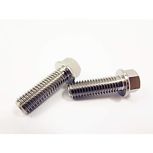 10PC Titanium Flange Bolt M8 x 1.25mm Allen Hex Cap Head Screw - Hex 10mm, Length 15mm-80mm (M8X25mm)