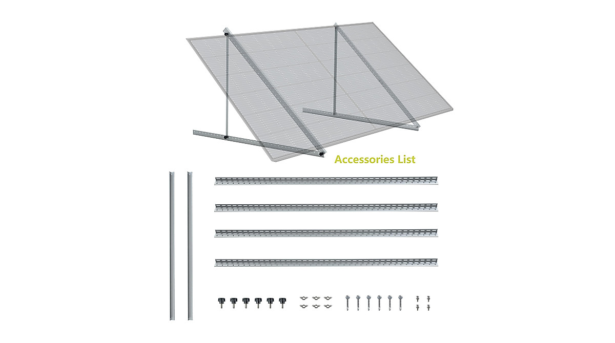 Adjustable Solar Panel Mounting Brackets - Up to 400W Support