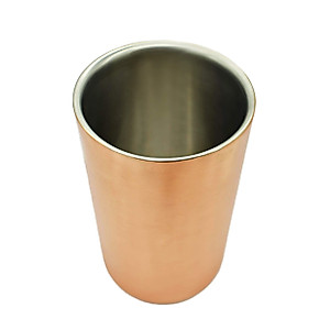 Alchemade Stainless Steel Copper Champagne Wine Bottle Chiller - Wine Cooler Bucket Sleeve, Single Bottle Wine Chiller For Your Home, Bar, Restaurant, Wedding, Party Or Event
