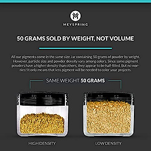 MEYSPRING Royal Gold Mica Powder for Epoxy Resin - Kintsugi Gold - Epoxy Resin Pigment - Great Resin Color for Kintsugi Repair Kit and Metallic Epoxy - Resin Art Supplies - Cosmetic Grade Mica Powder