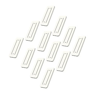 Toddmomy 12pcs Plastic Self Surge Paper Desk No Adhesive Wall-Mounted Free Office Strip Wall Sticker Router Power Punch for Socket Tv Cable Fixator Mounted Protector Stand Computer