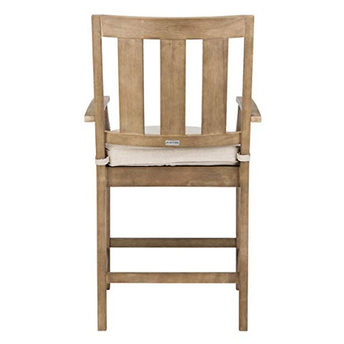 Safavieh Couture Patio Collection San Salvador Natural and White 25-inch Bar Stool (Set of 2)