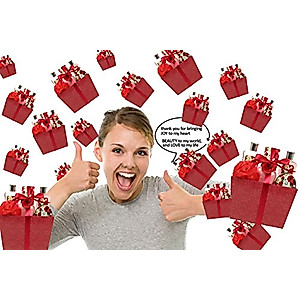 Bath and Body - Spa Gift Baskets for Women & Girls, Spa Kit Birthday Gift Includes Love of Rose Scent Shower Gel, Bubble Bath, Body Lotion, Bath Salt, Red Bath Puff and Heart Bath Bomb