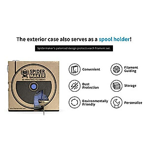 SpiderMaker 3D Matte PLA Filament - Matte Finish with Incredible Vibrant Colors - 1.75 mm PLA, 700g, Dimensional Accuracy +/- 0.03mm (Kraft Brown)