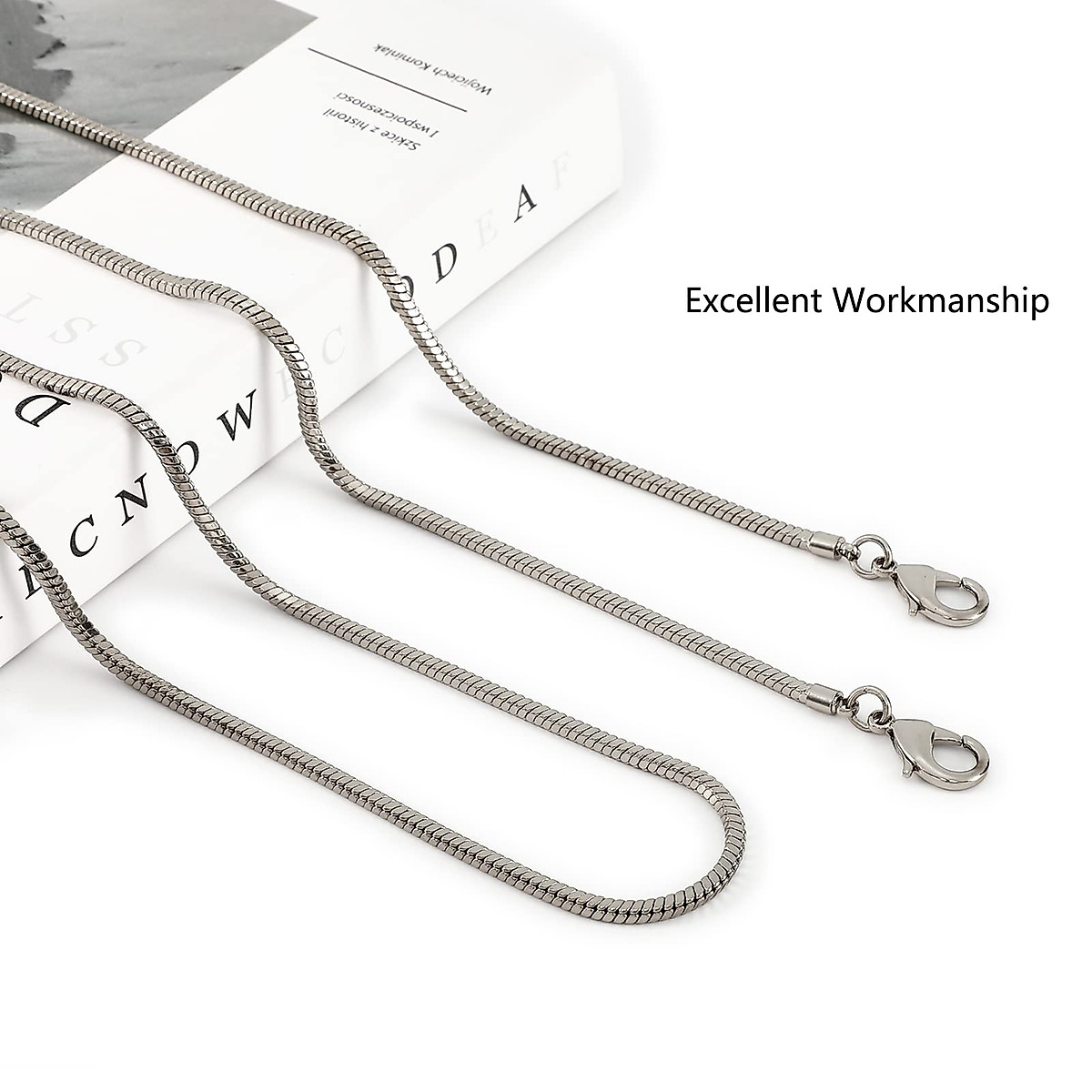 Small Square Copper Purse Shoulder Cross Body Handbag Bag Chains Strap Replacement(Silver, 47'')