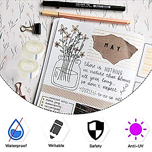 OWLKELA - 12 Rolls Invisible Tapes 0.7 in x 1000 Inches, Matte Finish Invisible Tape, Foggy Translucent Tape Great for Correction and Labeling, Compatible with Standard Tape Dispenser