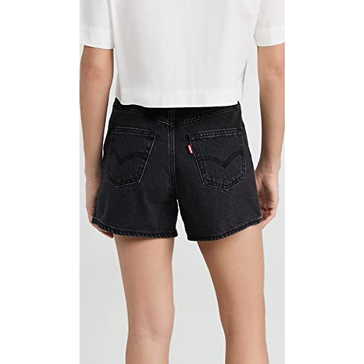 Levi's Women's 80s Mom Shorts, Not to Interrupt, Black, 25