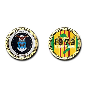 US Air Force Vietnam Veteran 1973 Challenge Coin - Officially Licensed