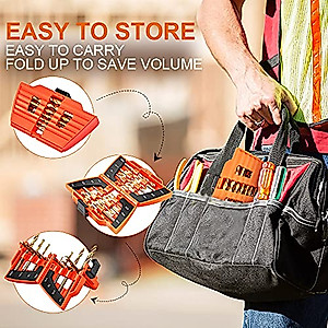 Luckyway 14-Piece Titanium Twist Drill Bit Set, 1/16"-1/4" HSS 4341 for Wood Plastic Aluminum Alloy Drilling