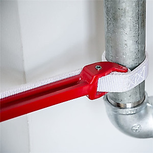 Strap Wrench 12" Handle Adjustable Nylon Strap Pipe Wrench Oil Filter Strap Opener Wrench Disassembly Tool Handle