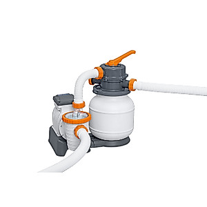 Bestway Hydrium Galvanized Steel Wall Above Ground Pool Set 20' x 12' x 48" | Semi-Permanent, Year-Round Oval Swimming Pool | Includes Sand Filter, Skimmer, Ladder, Ground Cloth, Cover