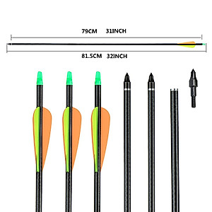 TOPARCHERY Archery 57" Takedown Youth Recurve Bow and Arrow Set Long Bow Kit with 6pcs Fiberglass Arrows for Beginner Teenagers Right Left Hand Black - Draw Weight 20lbs- 40lbs (40)