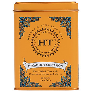 Harney & Sons HT Decaf Hot Cinnamon Tea, 20 Tea Sachets, 1.4 oz (40 g)