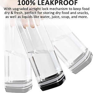 Zymise AMAHLE Ohwin 7 Pcs Airtight Food Storage Container Set - Kitchen & Pantry Organization Containers - Labels & Chalk Marker - BPA Free Clear Plastic Kitchen and Pantry Organization Containers