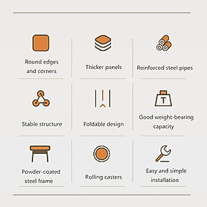 Multifunctional Foldable Desk, 80×59×79, Computer Desk Suitable for Small Spaces, Computer Desk with Adjustable Desktop Size and Foot Pads, Oak Color