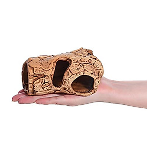 ALEGI Aquarium Decoration Hideaway Rock Cave for Betta Shrimp Cichlid Hiding Breeding Spawning (Tree Trunk)