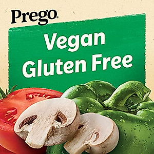 Prego Chunky Mushroom and Green Pepper Pasta Sauce, 23.75 Oz Jar (Case of 6)